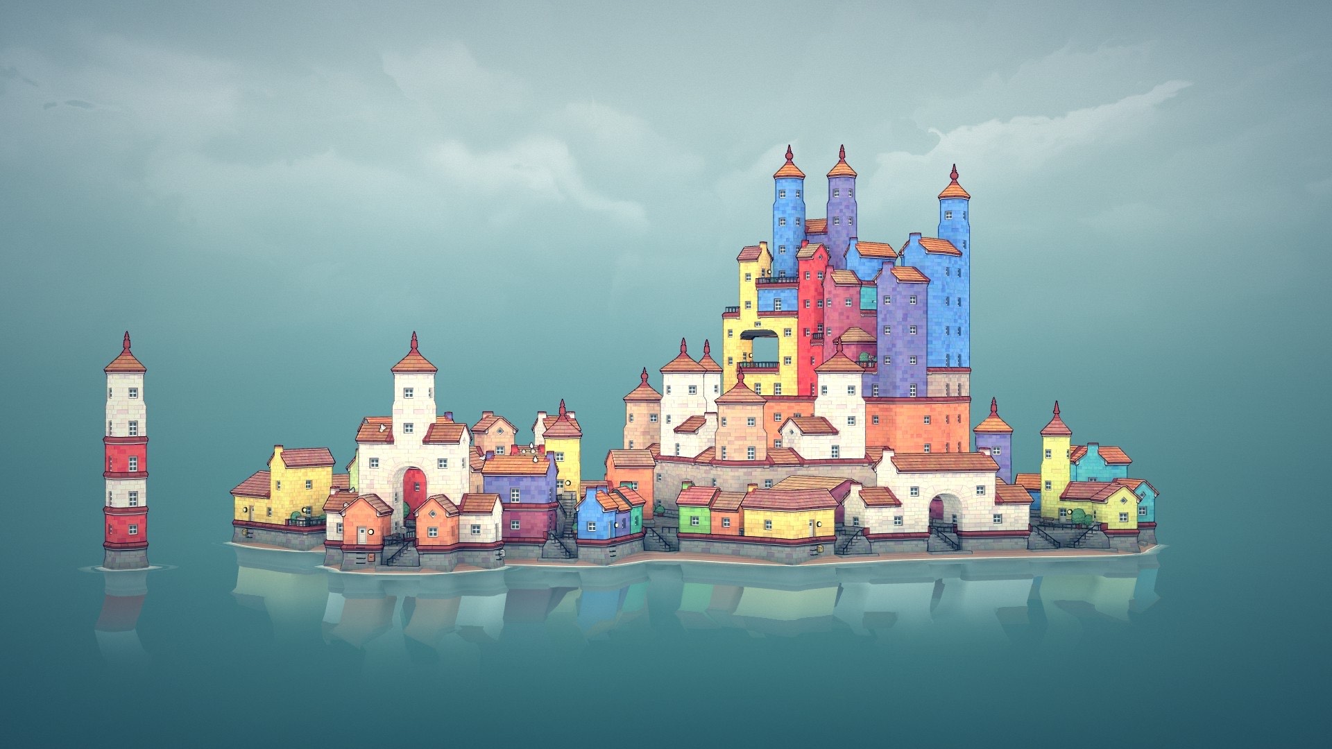 Creativity and Relaxation in Townscaper - Into The Spine